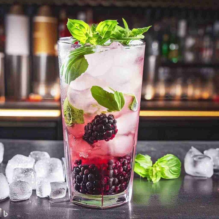 Brambleberry Basil Collins Cocktail | Yorkshire Dales Distillery